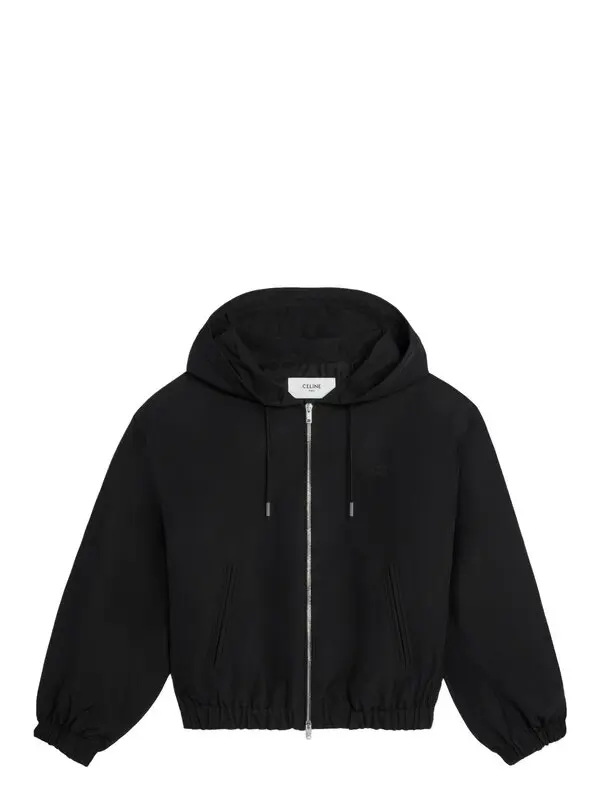 Celine Windbreaker In Nylon - Black