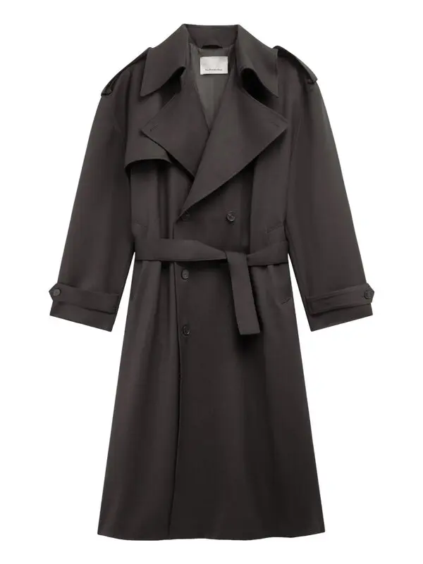 THE FRANKIE SHOP Dursley Tailored Trench Coat - Brown