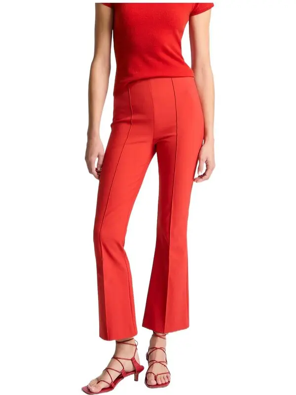 Vince High-rise Cropped Flare Pants - Dkp