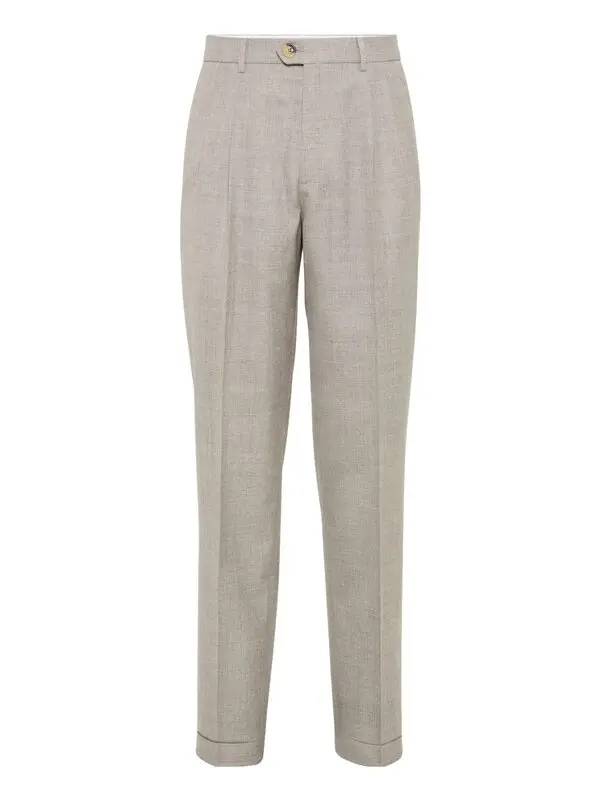 Brunello Cucinelli Pleated Tailored Trousers - Yuta