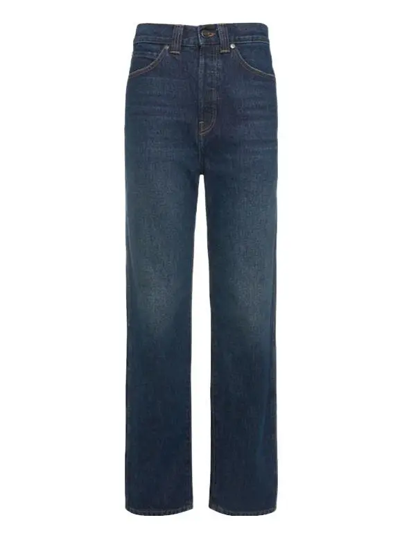Khaite Corben Denim Straight Jeans - Blue