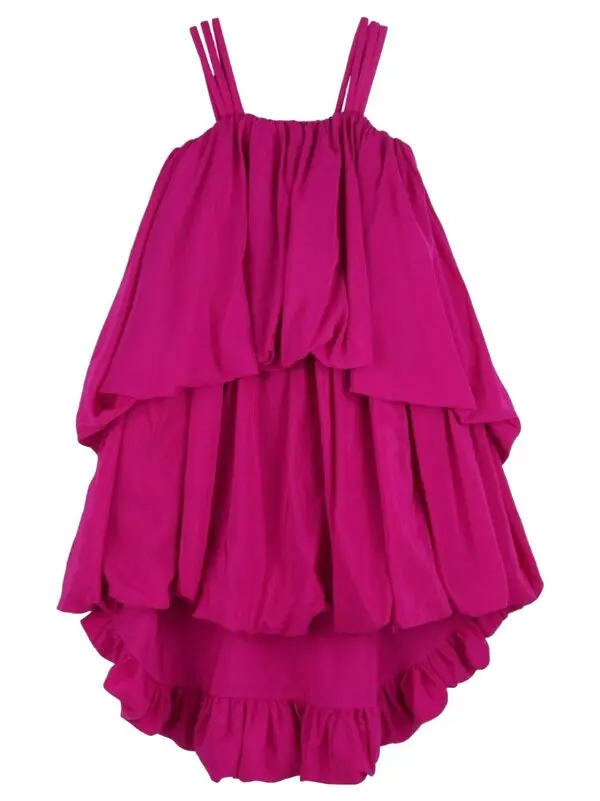 Chloé Sleeveless Ruffled Dress - Purple-red