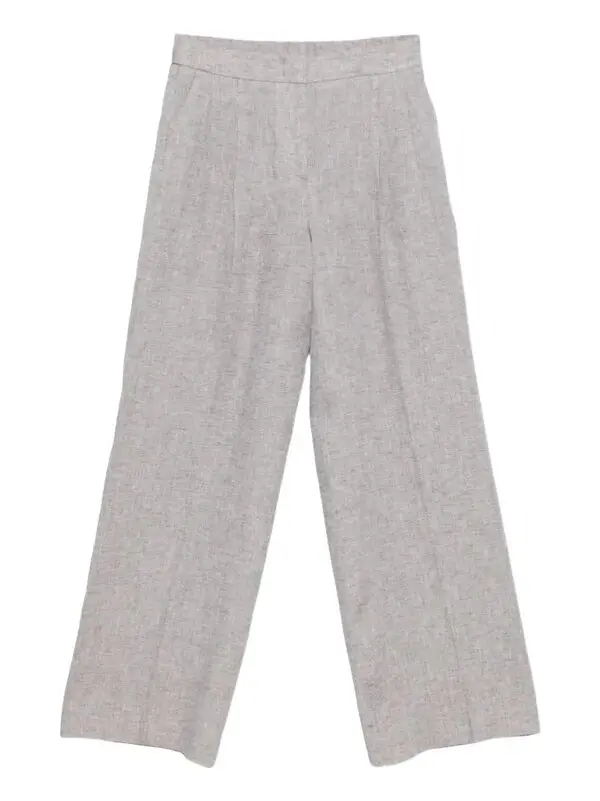 Peserico Belted Wide-leg Pants - Beige