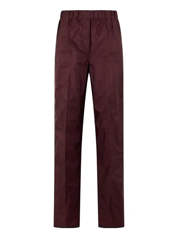 Prada Elastic Waistband Shorts - Wine Red