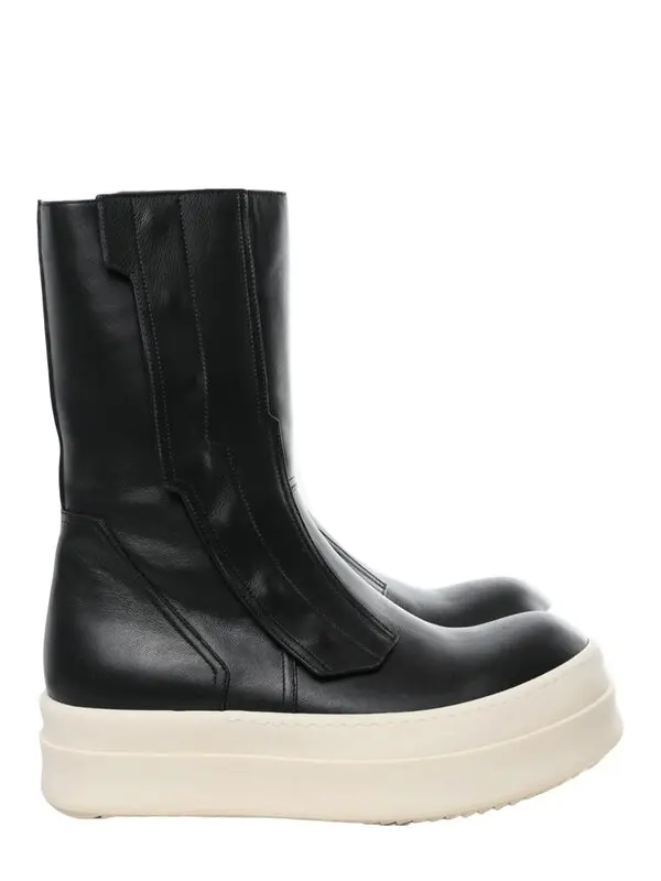 Rick Owens Platform Zip High-top Sneakers - Black