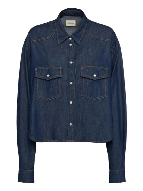 Khaite Grenon Cotton Shirt - Blue