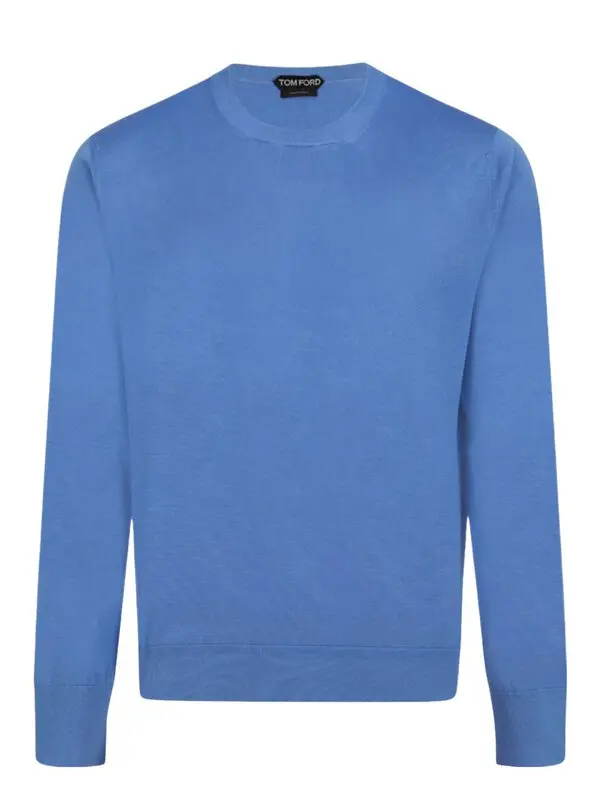 TOM FORD Crewneck Long-sleeved Pullover - Blue
