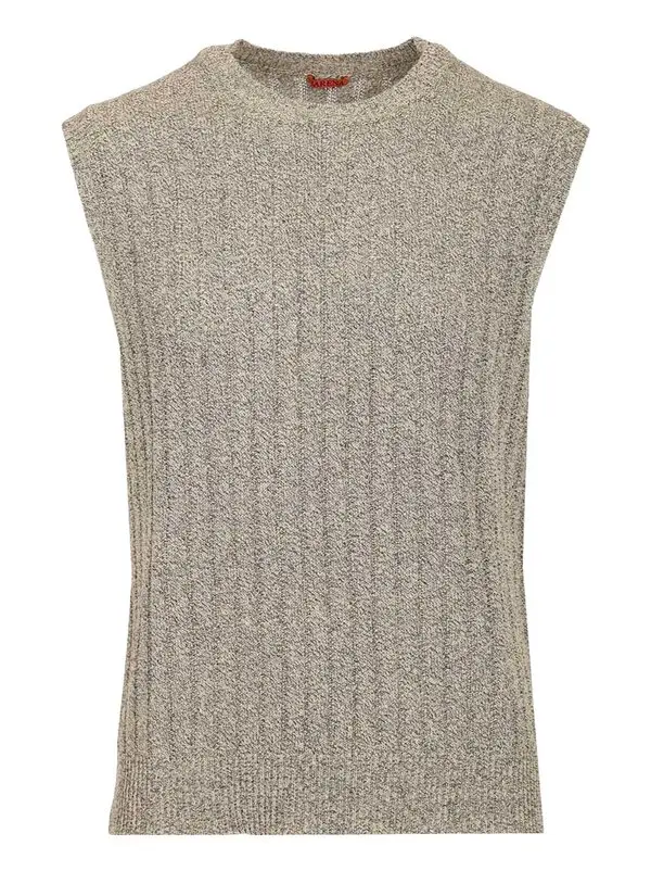 Barena Venezia Toba Libea Ribbed Knit Sleeveless Top - Nude