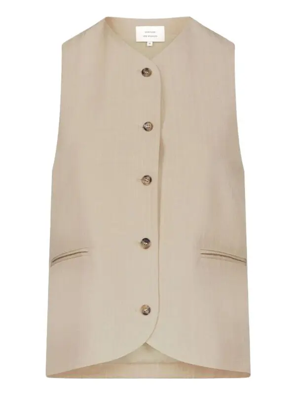 Loulou De Saison Paco Tailored Vest - Camel