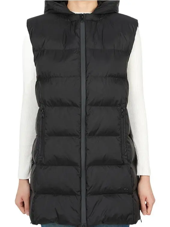 Max Mara Hooded Zip-up Gilet - Black