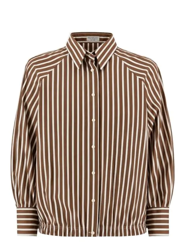 Brunello Cucinelli Striped Long-sleeve Shirt - Multi-color