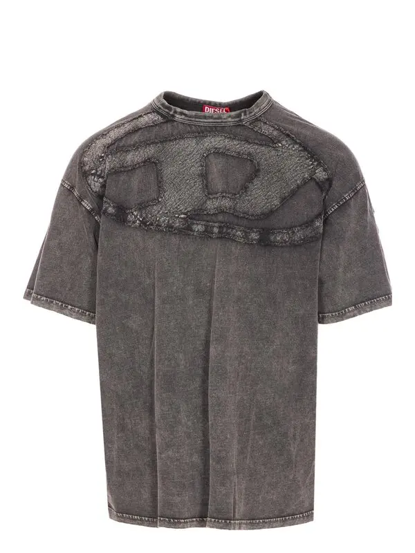 DIESEL® Short Sleeve Crewneck T-shirt - Black