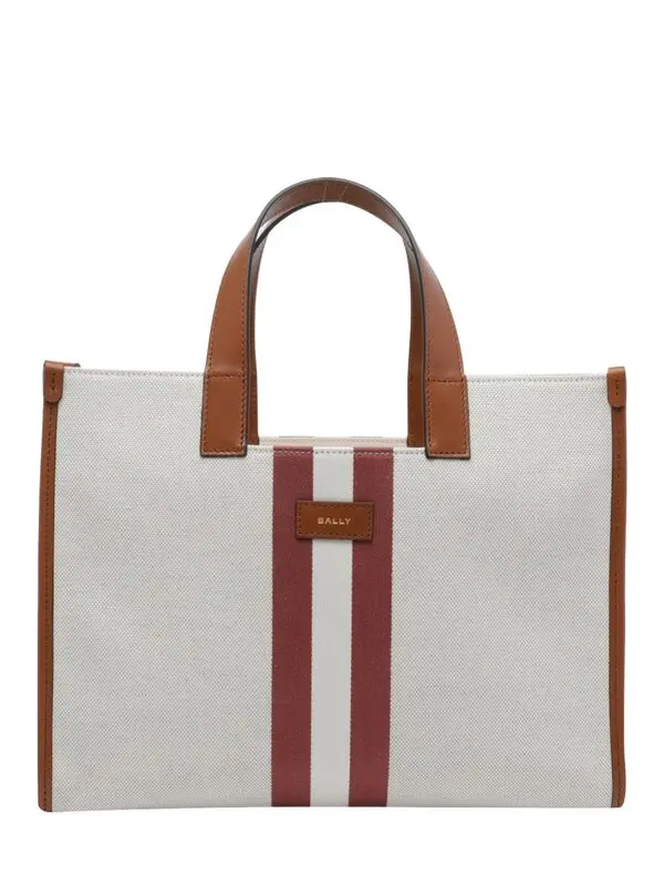 Bally Stripe Top Handle Bag - Gray