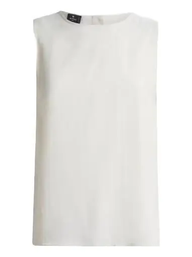 Etro Crewneck Sleeveless Tank Top - White