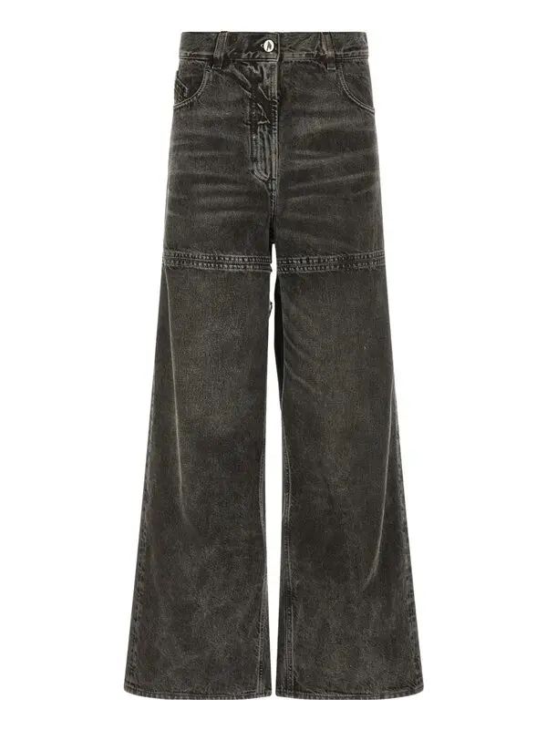 Attico Belt Loop Jeans - Black