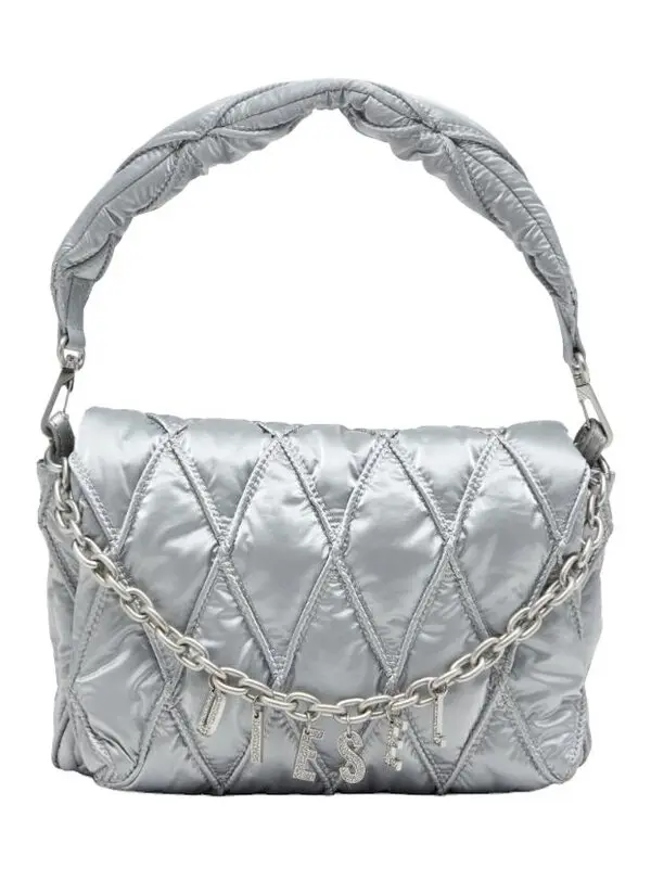 DIESEL® Charm-d Shoulder Bag - Silver