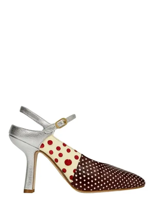 Dries Van Noten Polka Dot High-heeled Sandals - Gray