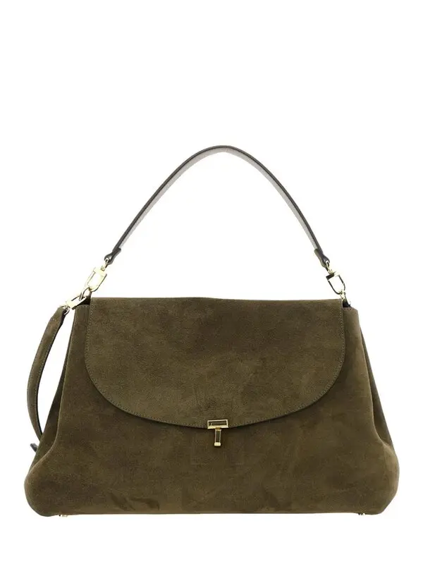 TOTEME T-lock Shoulder Bag - Green