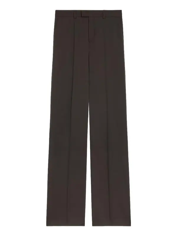 Celine Jazz Trousers In Wool Cloth - Dark Chocolate