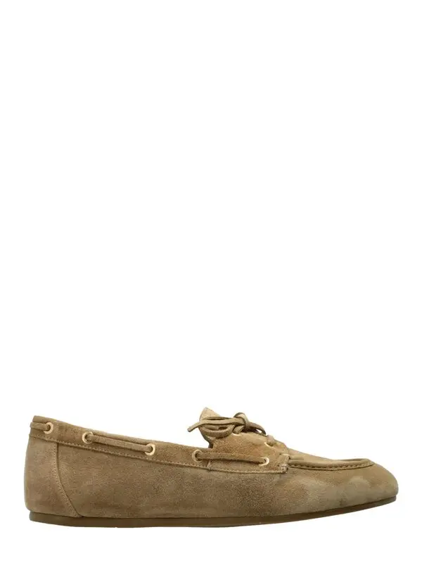 STUART WEITZMAN Lace-up Flats - Brown