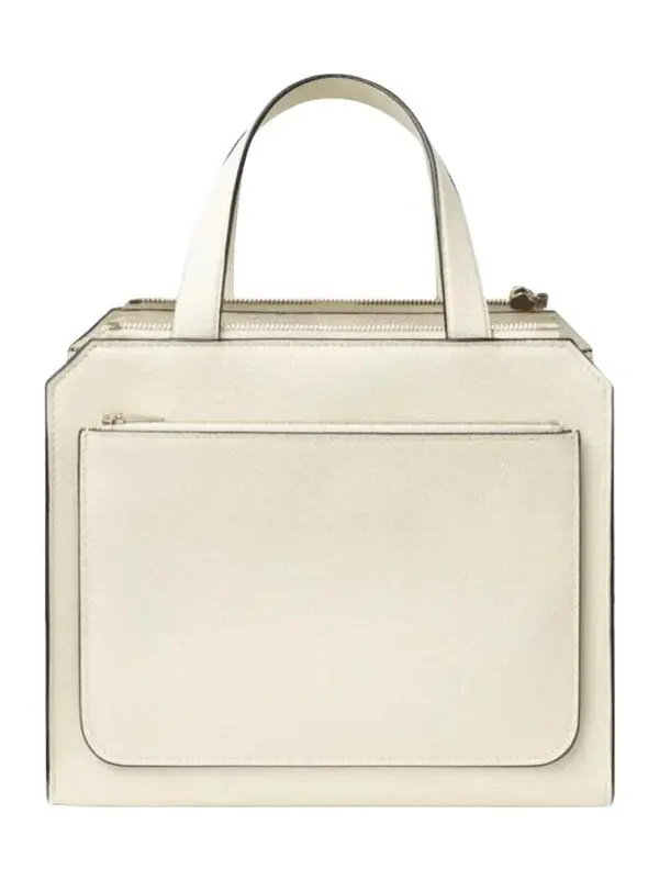 VALEXTRA Passepartout Top-handle Tote Bag - White