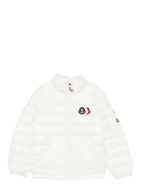 Moncler Bengi Logo-appliqué Down Jacket - White