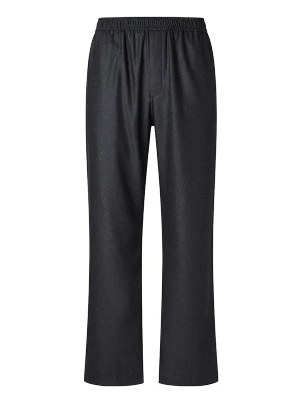 Celine Cashmere Flannel Trousers - Black