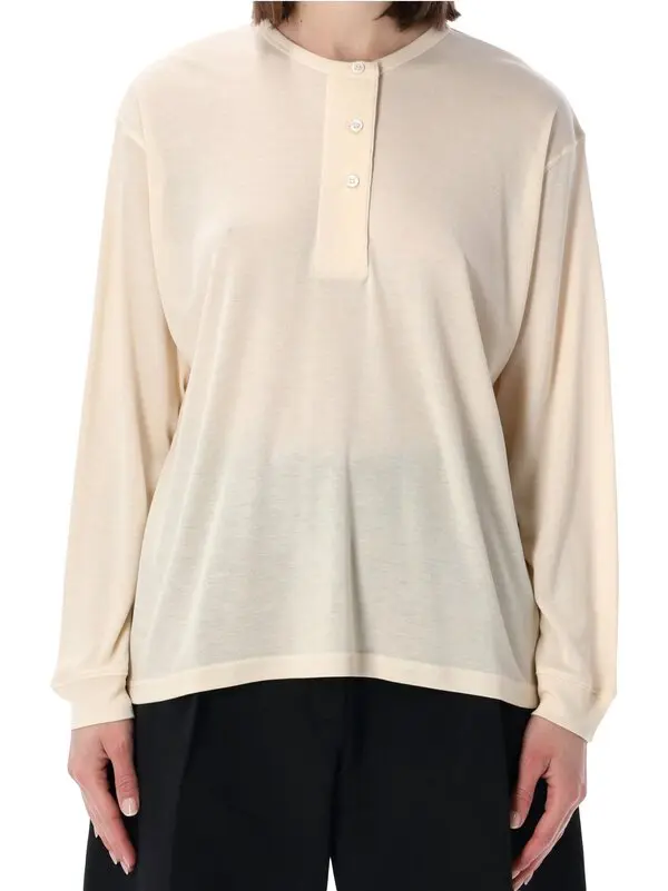 Studio Nicholson Henley T-shirt - Nude