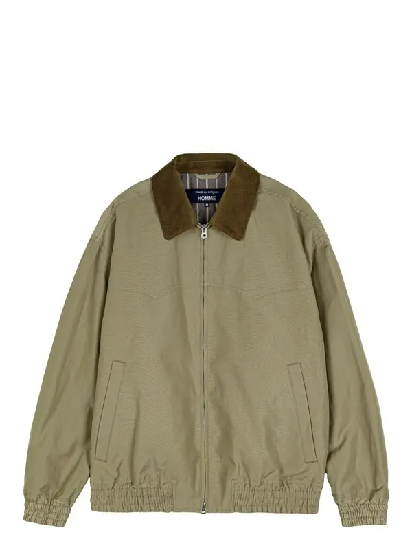 Comme Des Garçons Long-sleeved Zip-up Jacket - Light Brown