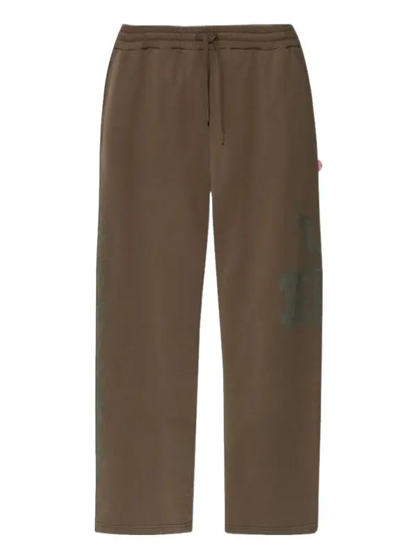 DIESEL® P-gro Drawstring Graphic Wide-leg Trousers - Brown