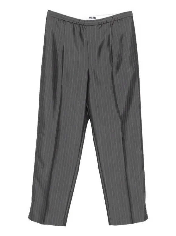 MAGLIANO Pinstriped Pleated Shorts - Black