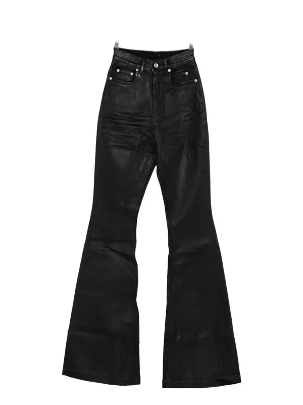 Rick Owens High-waisted Flared Bootcut Jeans - Black
