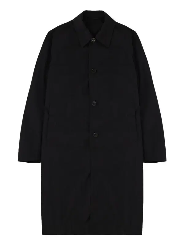 Dries Van Noten Single-breasted Trench Coat - Black
