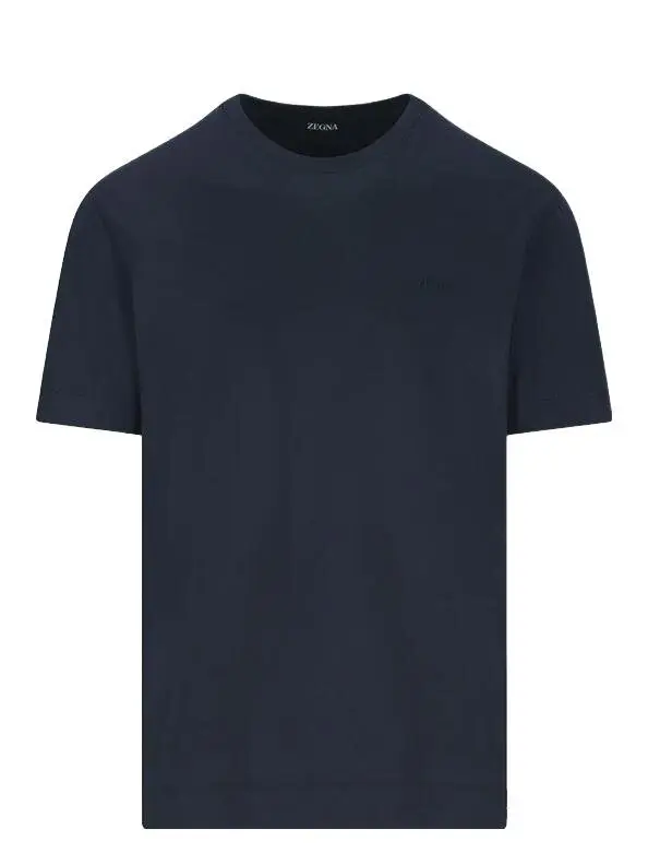Zegna Crew-neck Short-sleeve T-shirt - No