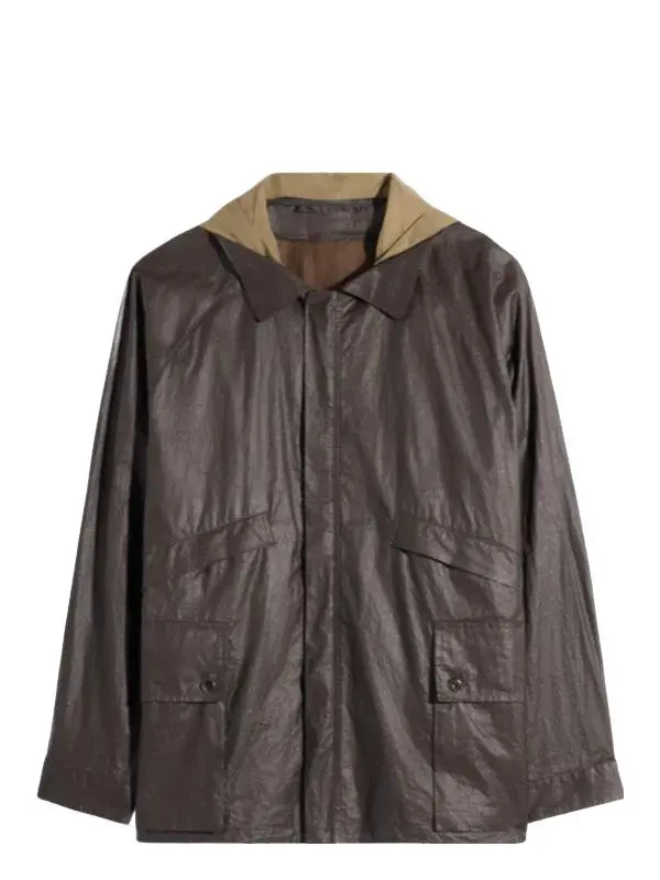 LEMAIRE Detachable Hood Rain Jacket - Bronze