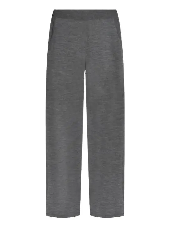 ANINE BING Ribbed Pocket Trousers - Gray