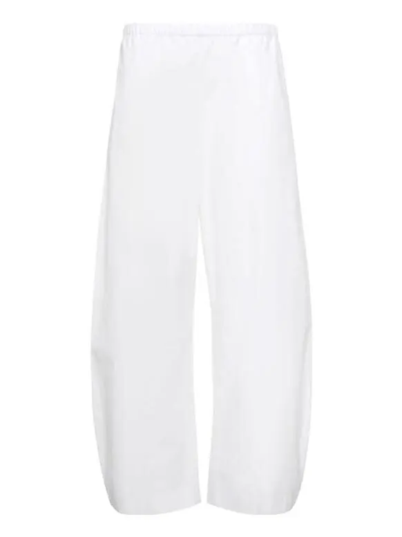 Khaite Clover Compact Poplin Pants - White