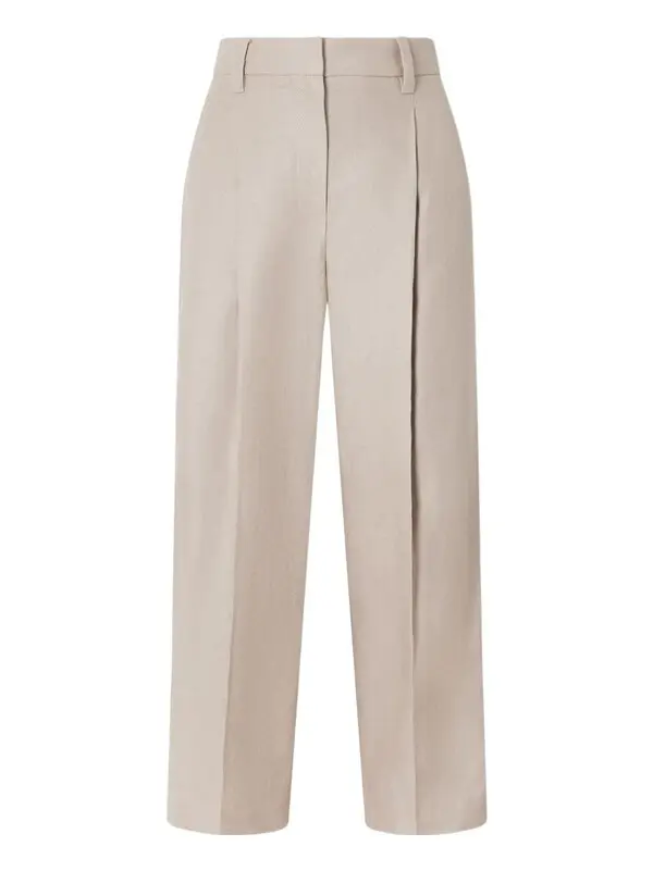 Brunello Cucinelli Pleated Wide-leg Trousers - No