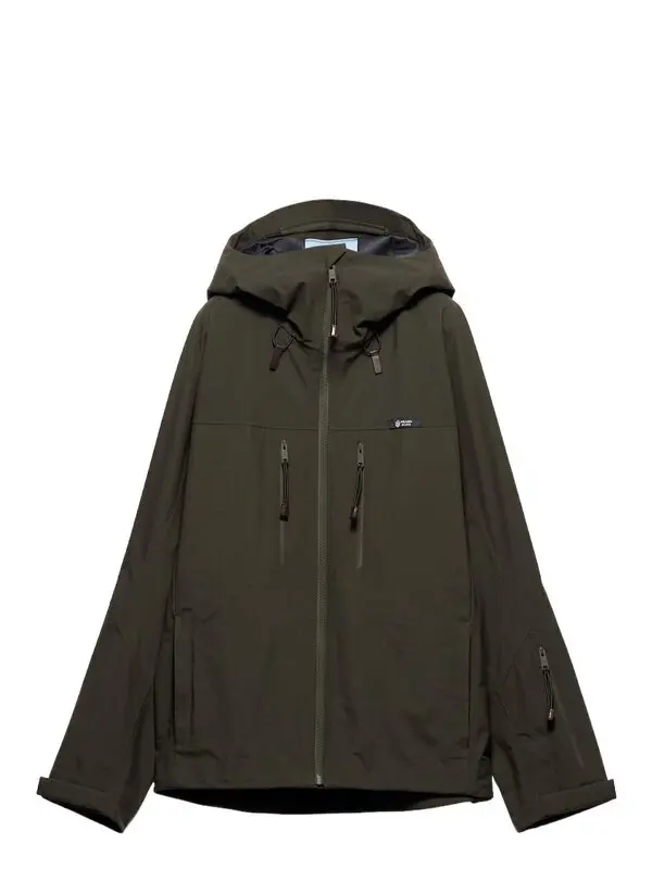 Prada Technical Fabric Hooded Jacket - Camouflage Green