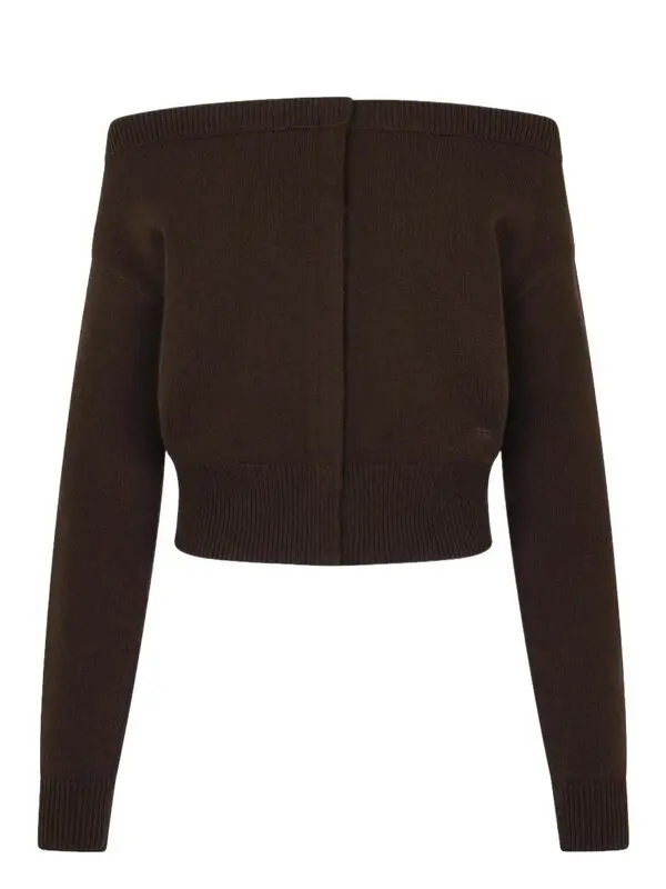 TOM FORD Off-the-shoulder Cardigan - Black