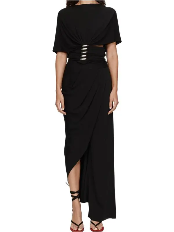 Christopher Esber Coiled Jersey Tee Metal T-shirt - Black