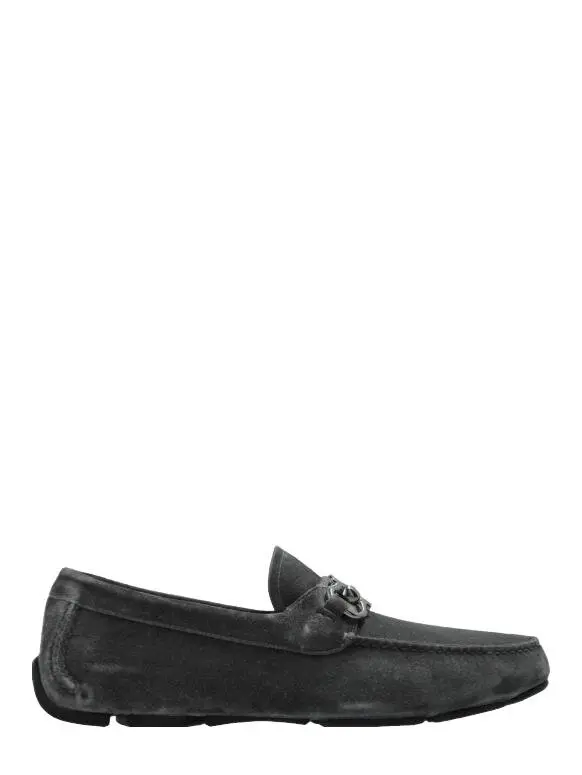 FERRAGAMO Horsebit Loafers - Grey