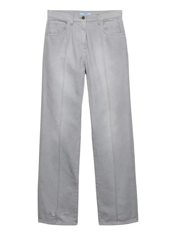 Prada Washed Denim Jeans - Grey