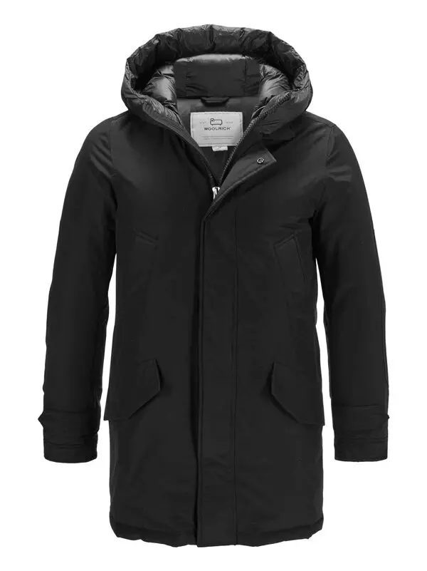 Woolrich Long-sleeved Hooded Parka - Black