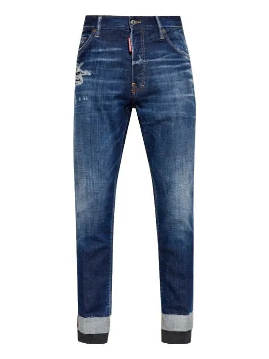 Dsquared2 Teddy Distressed Jeans - Navy Blue