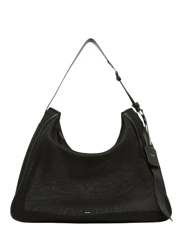 Max Mara Logo Detail Shoulder Bag - Black