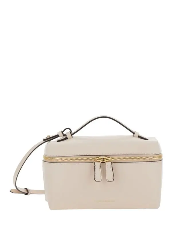 Victoria Beckham Vanity Leather Crossbody Bag - Nude