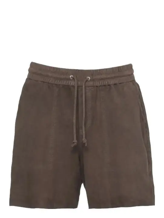 P.a.r.o.s.h Drawstring Suede Shorts - Brown