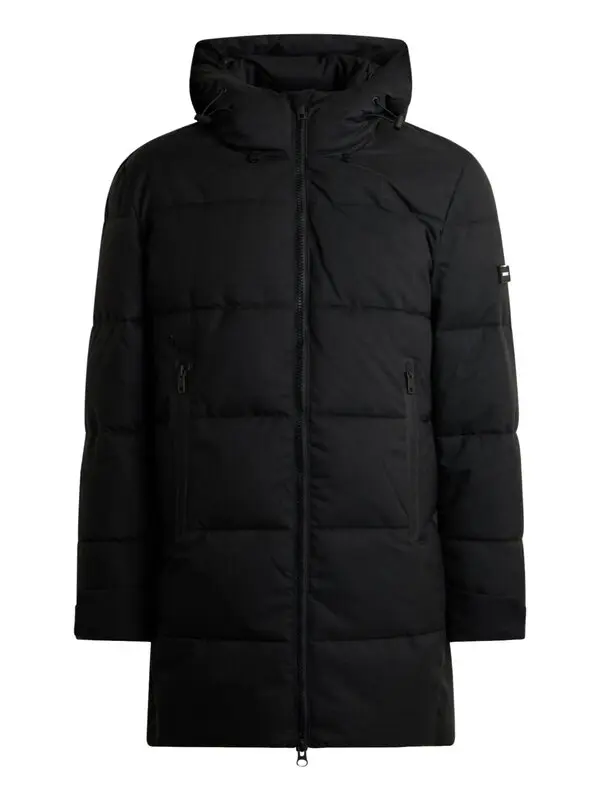 Bally Medium Length Puffer Jacket With Hood - Black