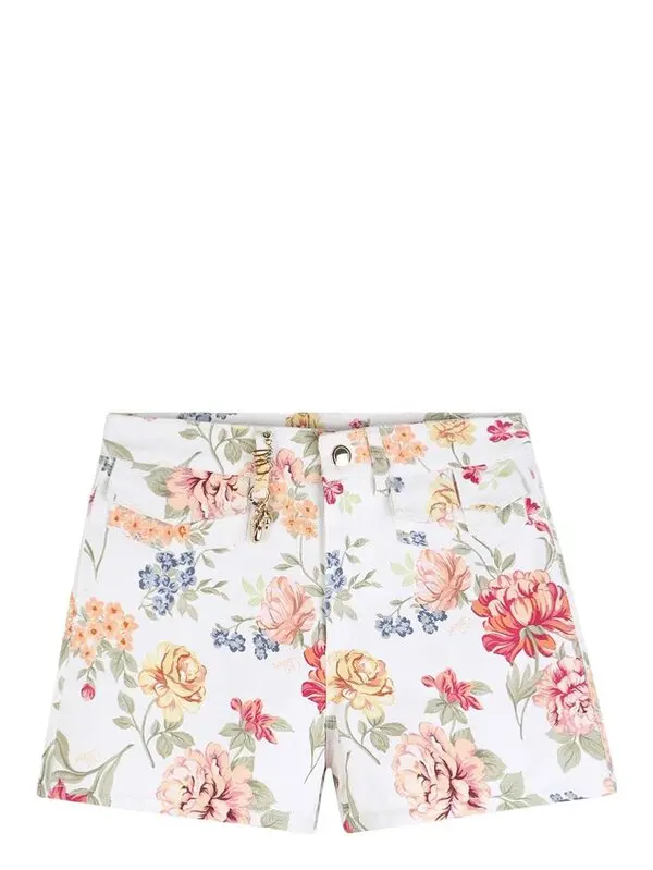 Chloé Floral Charm Shorts - White